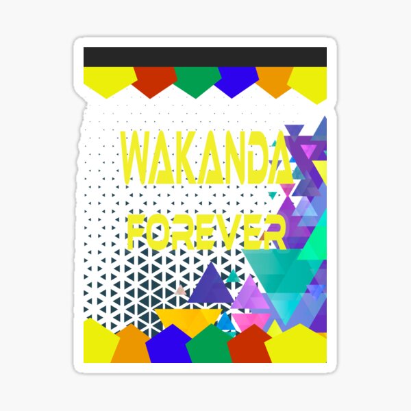 "Wakanda Forever T-Shirts" Sticker for Sale by aldoklaus | Redbubble