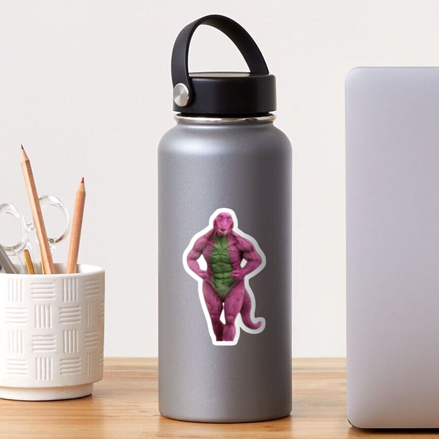 "Buffed Barney MEME" Sticker for Sale by skolpixel | Redbubble