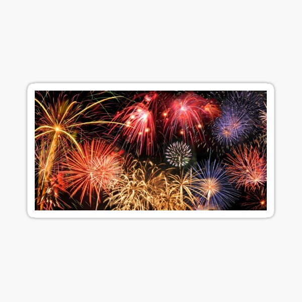 "fireworks" Sticker for Sale by JettH | Redbubble