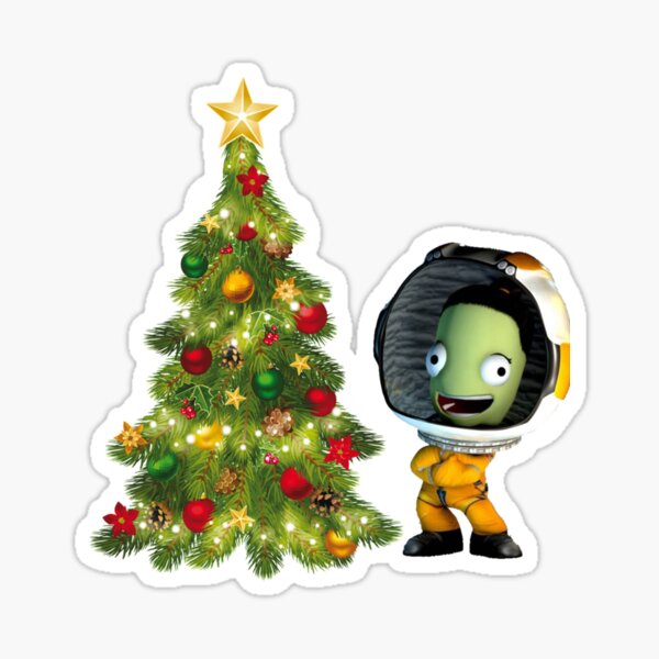 "hello Christmas merry Christmas kerbal spacecraft program" Sticker for ...