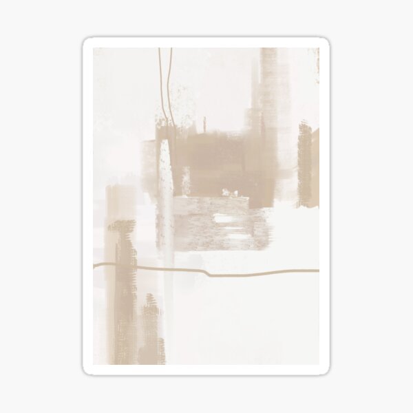 "Abstract Beige" Sticker for Sale by millamix | Redbubble