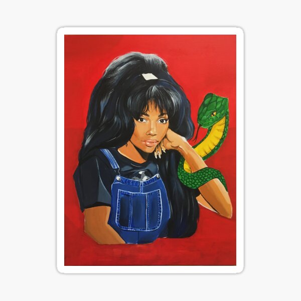 "Sza Painting" Sticker by mtrbravo | Redbubble