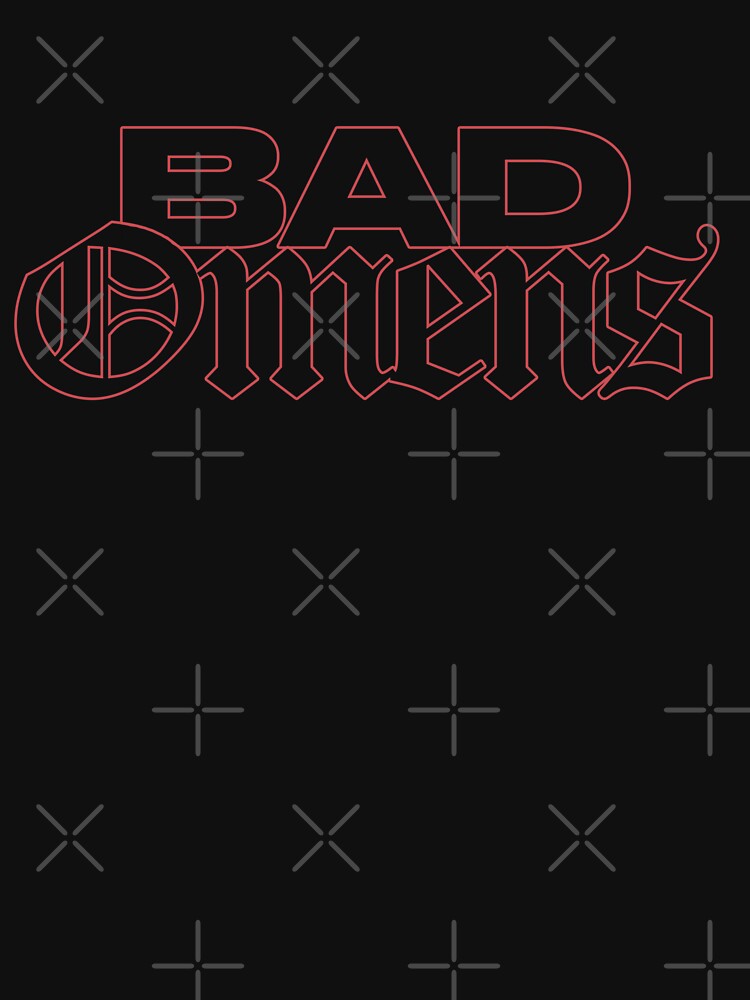 "BAD OMENS - GOTHIC BOLD LOGO" T-shirt for Sale by kevinprescott96 ...