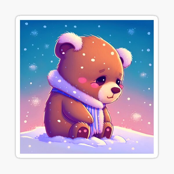 "Sad Baby Bear" Sticker for Sale by NTGUILTY | Redbubble