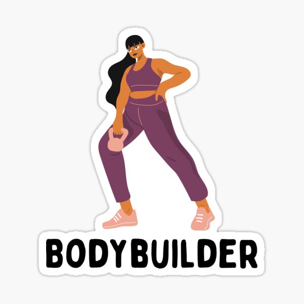 "Bodybuilder " Sticker for Sale by hotidolstuff | Redbubble