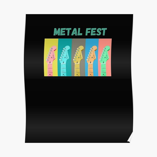 "Metal Fest " Poster for Sale by roomidecor | Redbubble