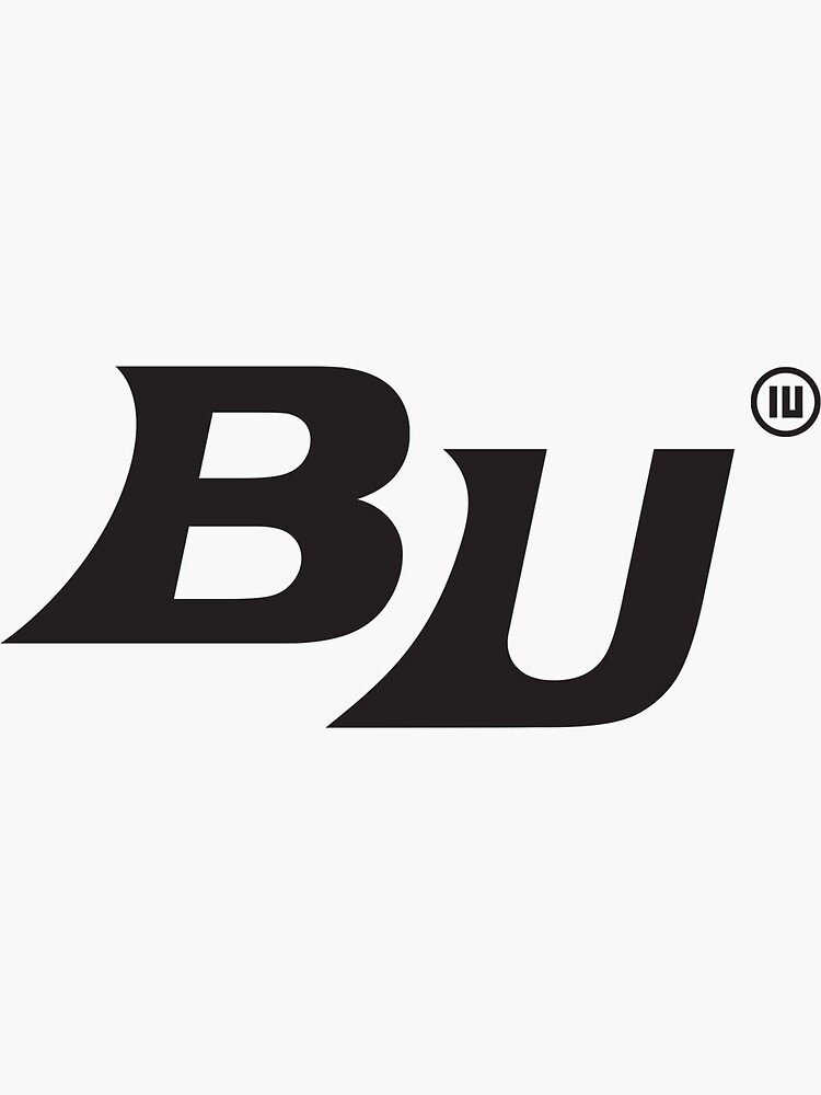 "BU - Initials You" Sticker for Sale by NorasetKunjara | Redbubble