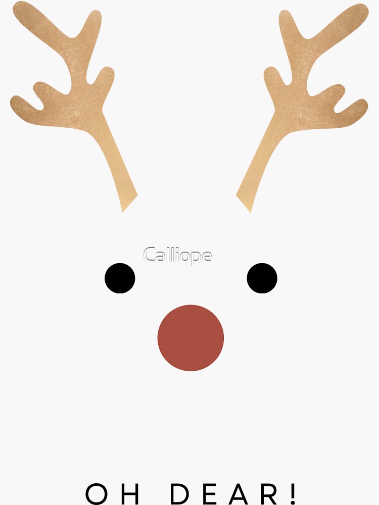 "Oh Dear!!!" Sticker for Sale by kathi-s-art | Redbubble