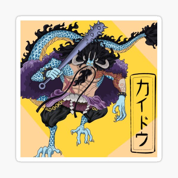 "Kaido mid transformation" Sticker for Sale by Valana-art | Redbubble