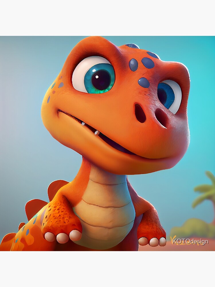 Póster «Bebé Dinosaurio Dino Bambino - Keanu» de KOTOdesign | Redbubble