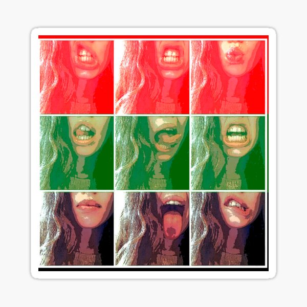 "faces." Sticker for Sale by rafaellima88 | Redbubble