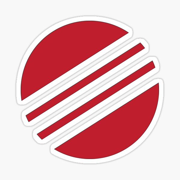 "Red circle cut off three parts" Sticker for Sale by CeyAttra-MISL ...