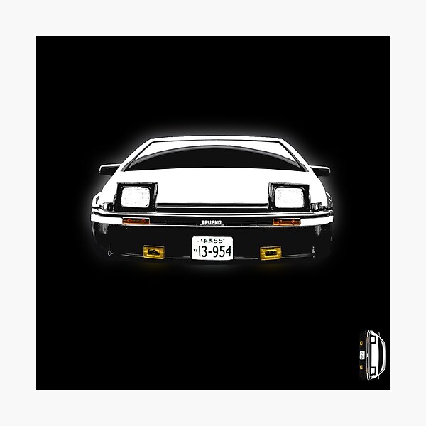 "ae86 initial d face" Photographic Print by killball3000 | Redbubble