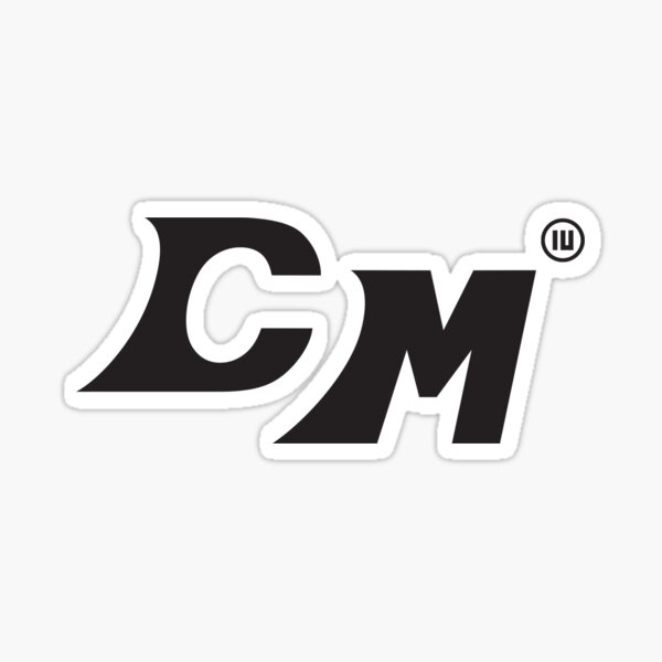 "CM - Initials You" Sticker for Sale by NorasetKunjara | Redbubble