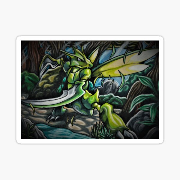 "Scythe Mantis" Sticker by Noodlerelleh | Redbubble