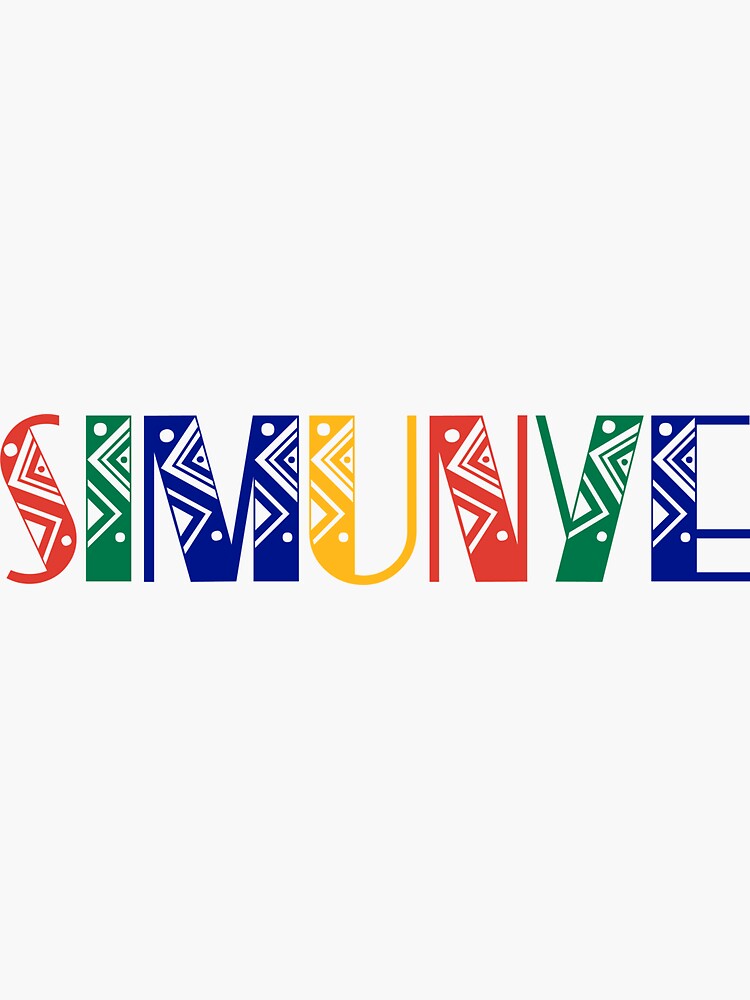 "Simunye - We Are One - South Africa - Zulu" Sticker for Sale by ...