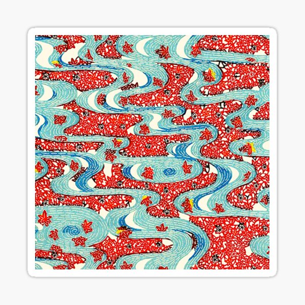 "Traditional Japanese Kimono Yukata Pattern" Sticker for Sale by ...