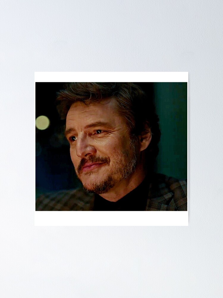 "Pedro Pascal cute smirk" Poster for Sale by munizart | Redbubble