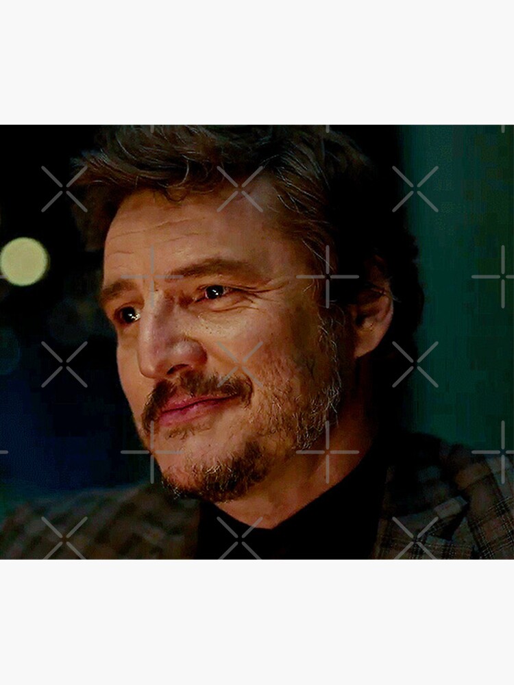 "Pedro Pascal cute smirk" Sticker for Sale by munizart | Redbubble