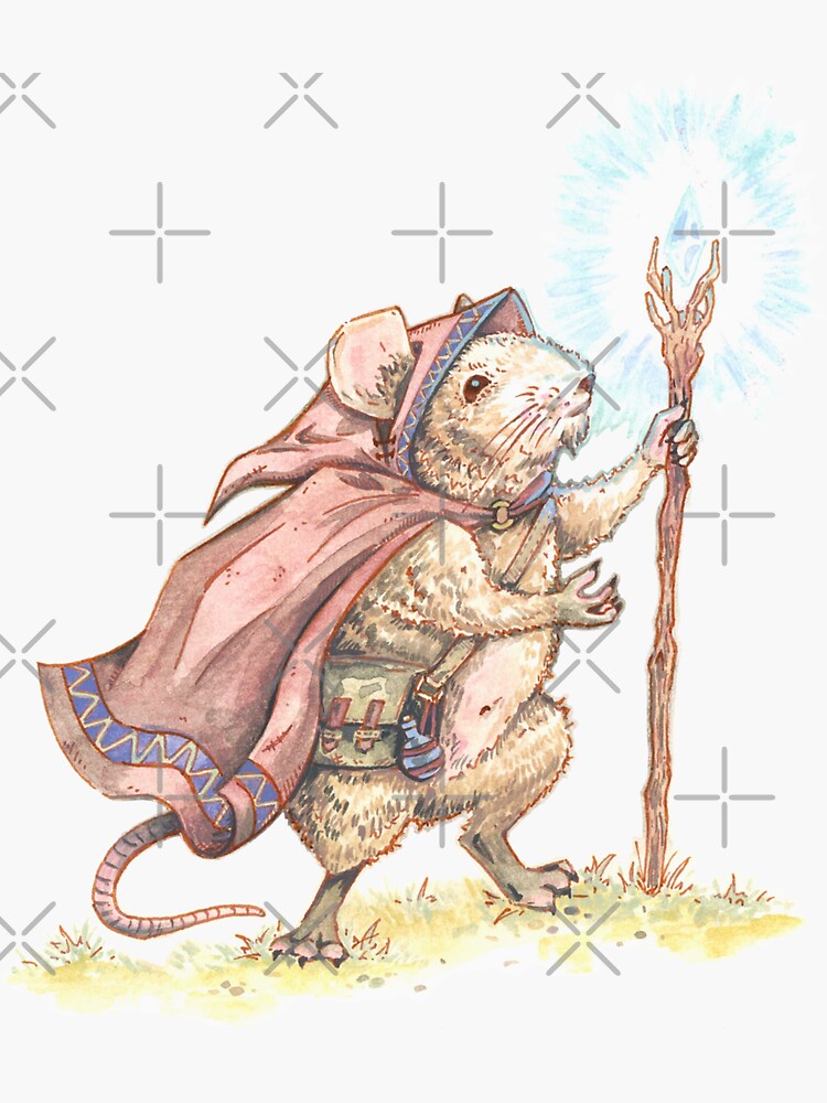 "Theodore the Wizard - Transparent Background" Sticker for Sale by ...