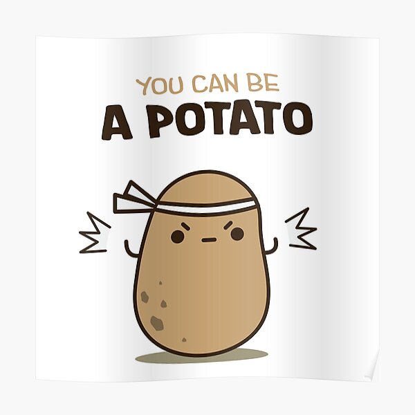 Kawaii Potato Posters | Redbubble