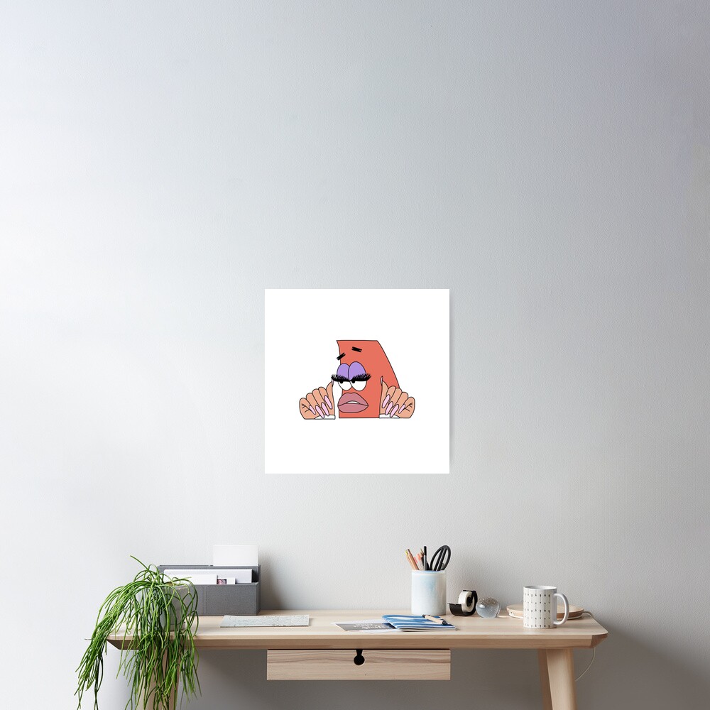 "Patrick Star Nails Meme" Poster for Sale by pascaraul | Redbubble