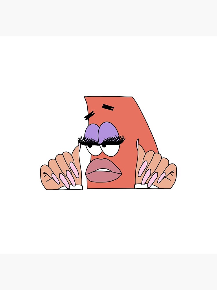 "Patrick Star Nails Meme" Poster for Sale by pascaraul | Redbubble