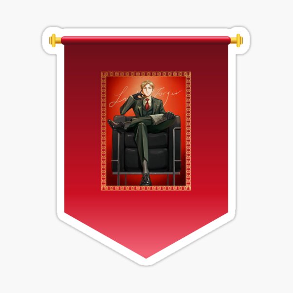 "Loid Fan Flag" Sticker for Sale by PawsitiveMum3 | Redbubble