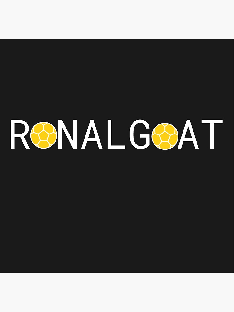 "Ronaldgoat the soccer goat" Sticker for Sale by CoteDarmour | Redbubble