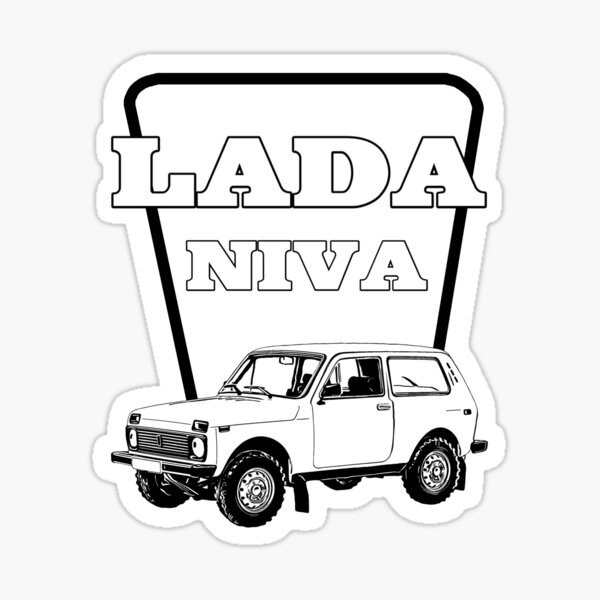 "Lada niva" Sticker for Sale by ntdesign816 | Redbubble