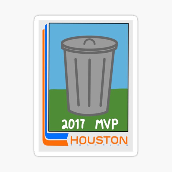 "Houston Astros trash can MVP baseball card " Sticker for Sale by ...