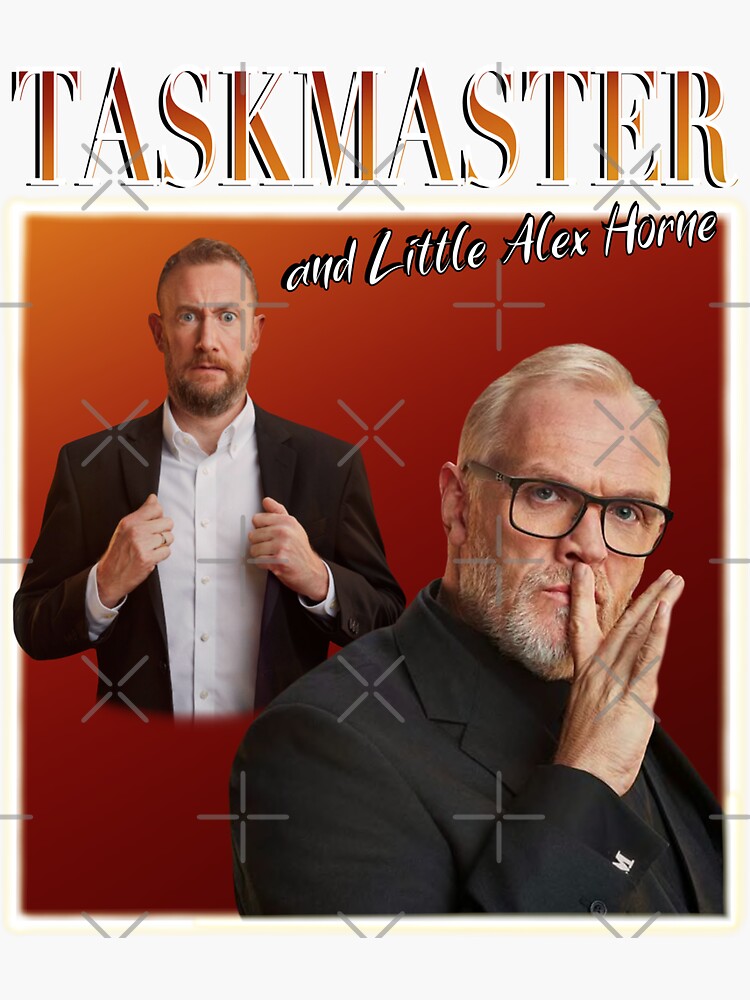 "Task master T-shirt " Sticker for Sale by davedonut | Redbubble