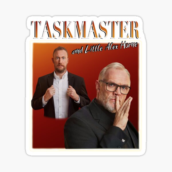"Task master T-shirt " Sticker for Sale by davedonut | Redbubble