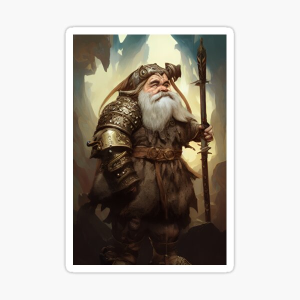 "Happy Dwarf" Sticker for Sale by el3v3n11art | Redbubble