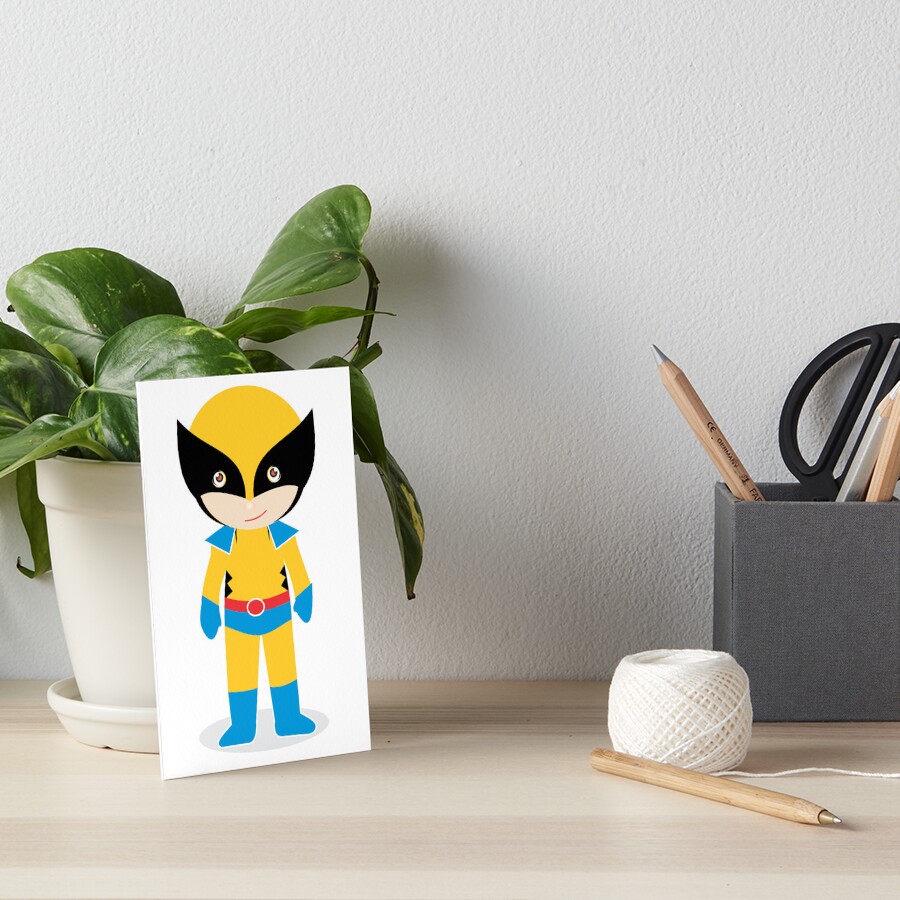 "Superhero Wolverine Clipart Cute Cartoon Baby Wolverine Clipart " Art ...