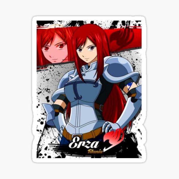 "erza scarlet" Sticker for Sale by SP-Gamers | Redbubble