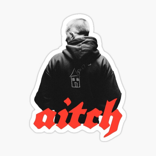"Aitch" Sticker for Sale by LondownDesign | Redbubble