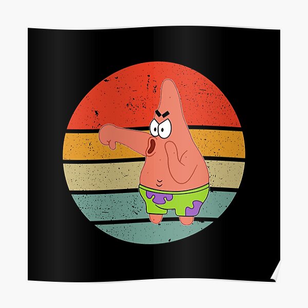 "Patrick Star Boo" Poster for Sale by pascaraul | Redbubble