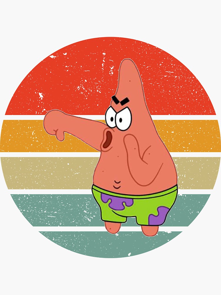 "Patrick Star Boo" Sticker for Sale by pascaraul | Redbubble