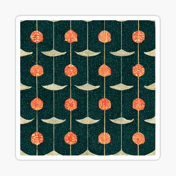 "Japanese pattern - Momo trees" Sticker for Sale by Amedeo-Igorrain ...