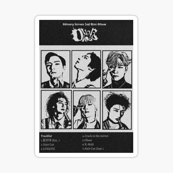 "Xdinary Heroes Overload Tracklist and Concept Photo" Sticker for Sale ...