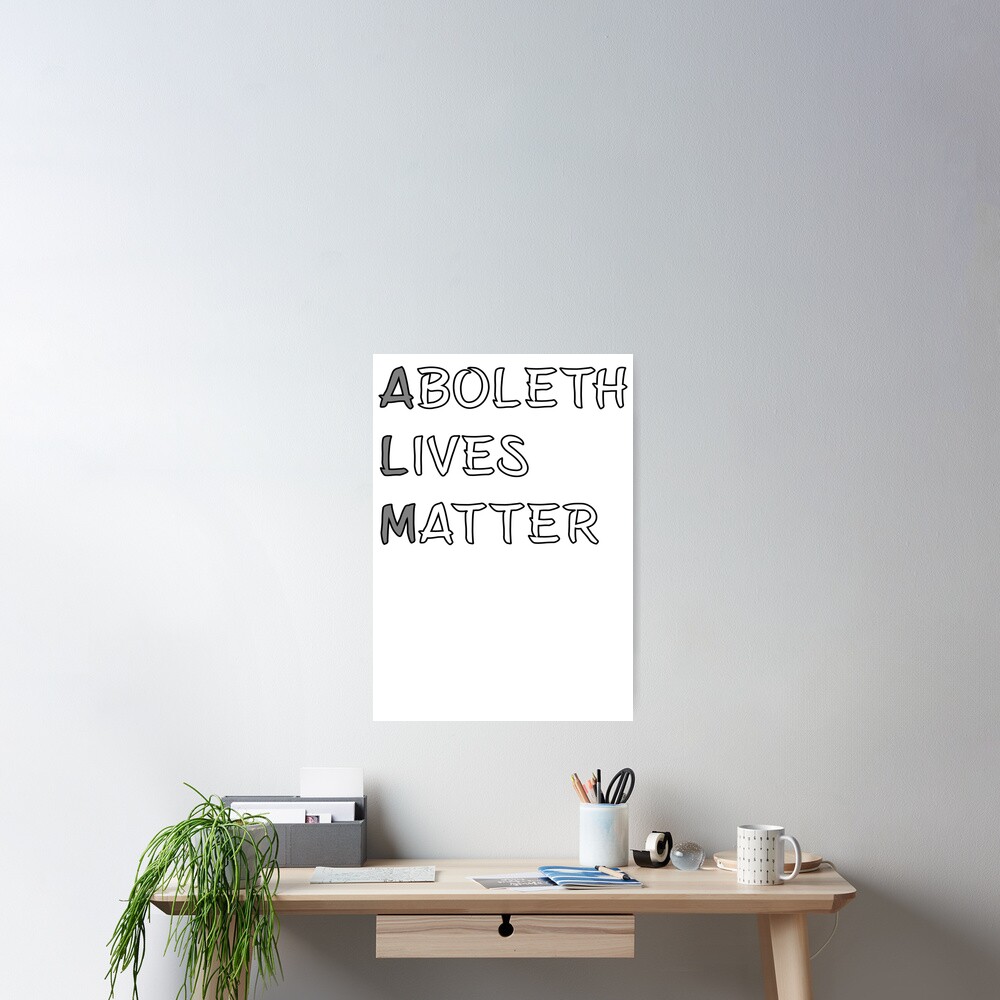 Póster «Aboleth Lives Matter Meme DND 5e Pathfinder RPG Juego de roles ...