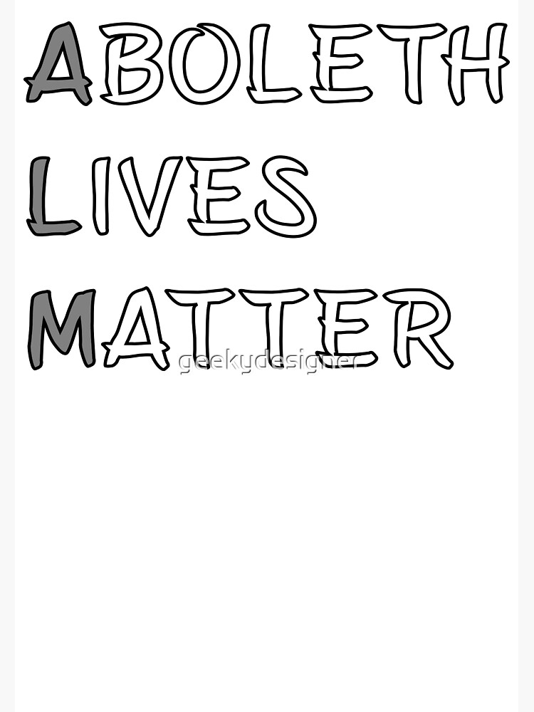 Póster «Aboleth Lives Matter Meme DND 5e Pathfinder RPG Juego de roles ...