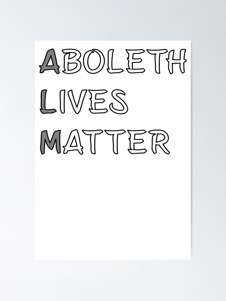 Póster «Aboleth Lives Matter Meme DND 5e Pathfinder RPG Juego de roles ...