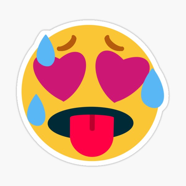 "So Hot Emoji" Sticker for Sale by edcullenrx | Redbubble