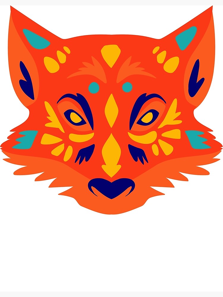 "Multi Color Fox" Poster for Sale by Mitinagroup | Redbubble