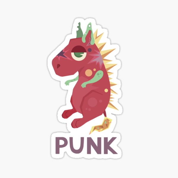 "DINOSAUR PANK " Sticker for Sale by BaliAncient | Redbubble