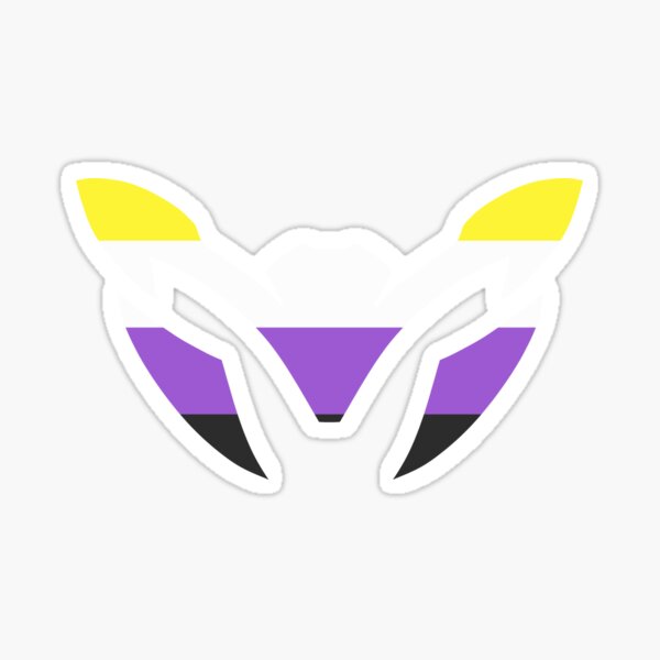 "Nonbinary Max Steel Logo" Sticker for Sale by havensea | Redbubble