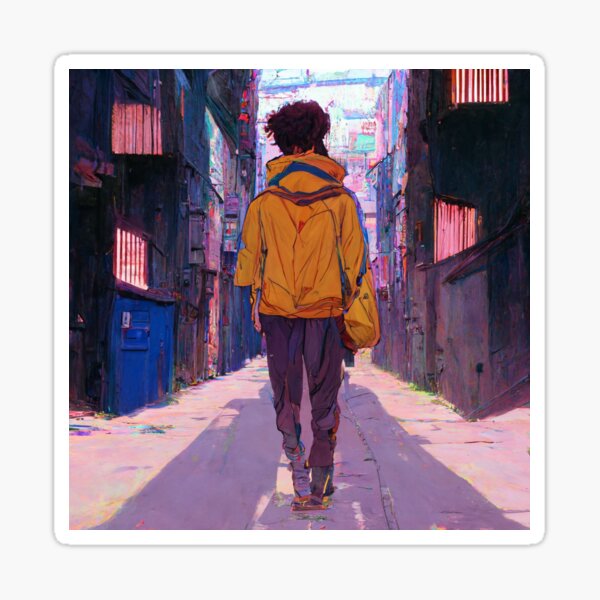 "Lonely Boy in the Streets" Sticker for Sale by UpField | Redbubble