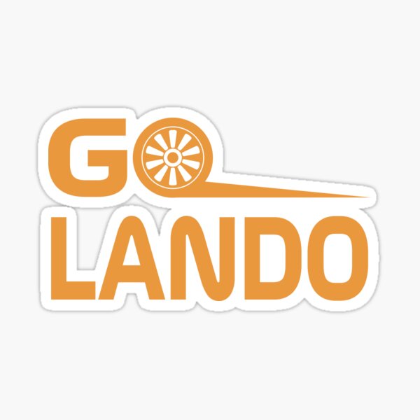 "Go Lando" Sticker for Sale by reval-store | Redbubble
